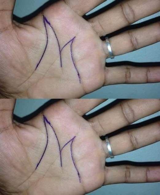 This is the real meaning of the letter “M” located on the palm of your ...